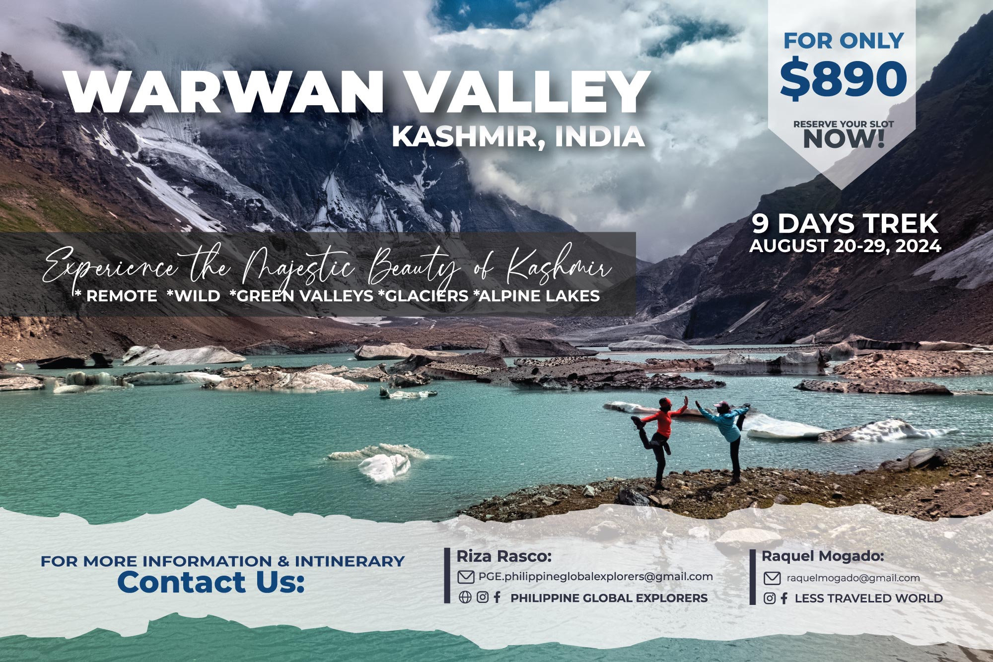 Join the Warwan Valley Trek, India with PGE and Less Traveled World ...